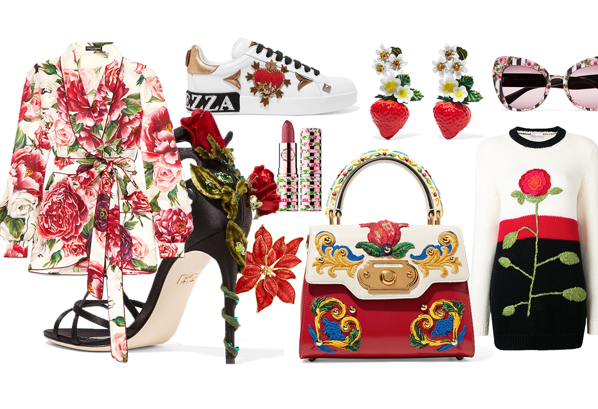 Shop The Look: Fierce Red Floral Trends - Celebrity Style Living